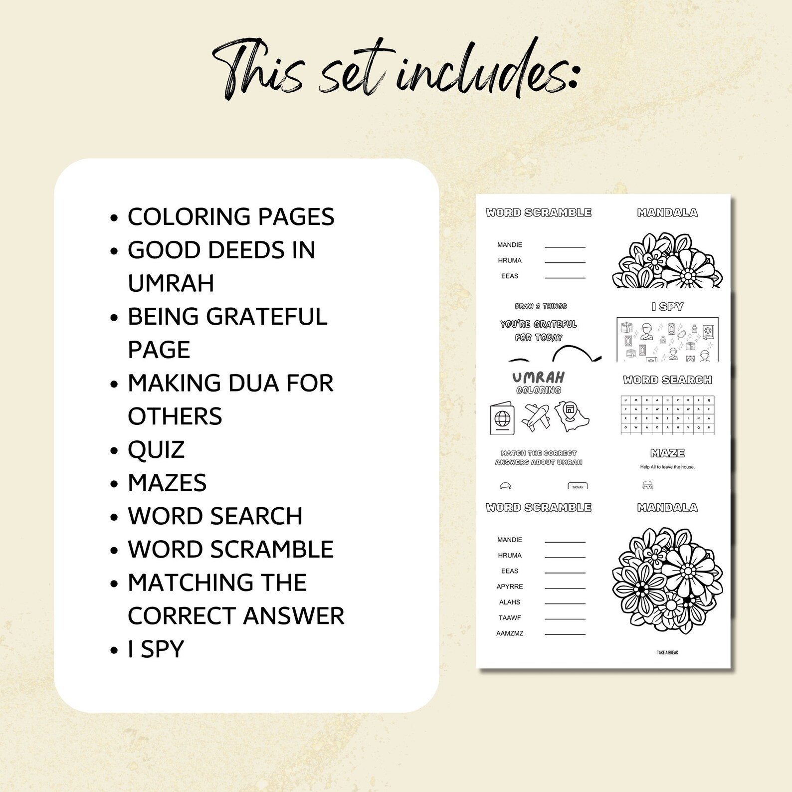 Umrah Activities, Umrah Kids, Umrah Games, Umrah for Kids, Umrah Kids ...