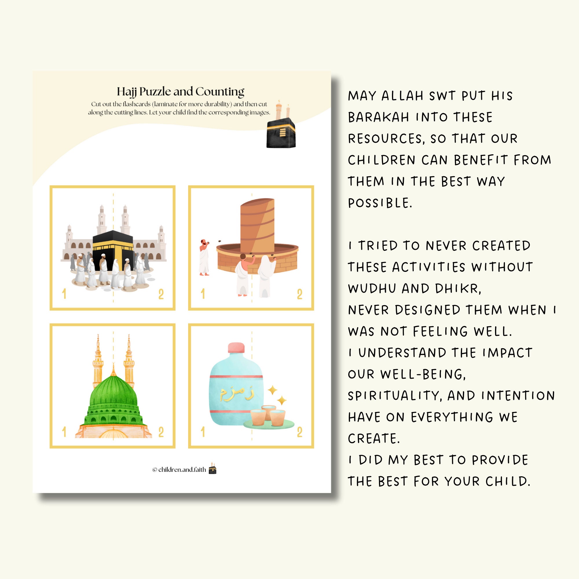 Hajj Kid, Islamic Activities for Kids, Muslim Kids Activity Hajj Crafts ...