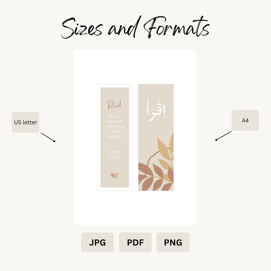 6 Islamic Bookmarks Set, Quranic Bookmark, Bookmark Ramadan, Bookmark ...