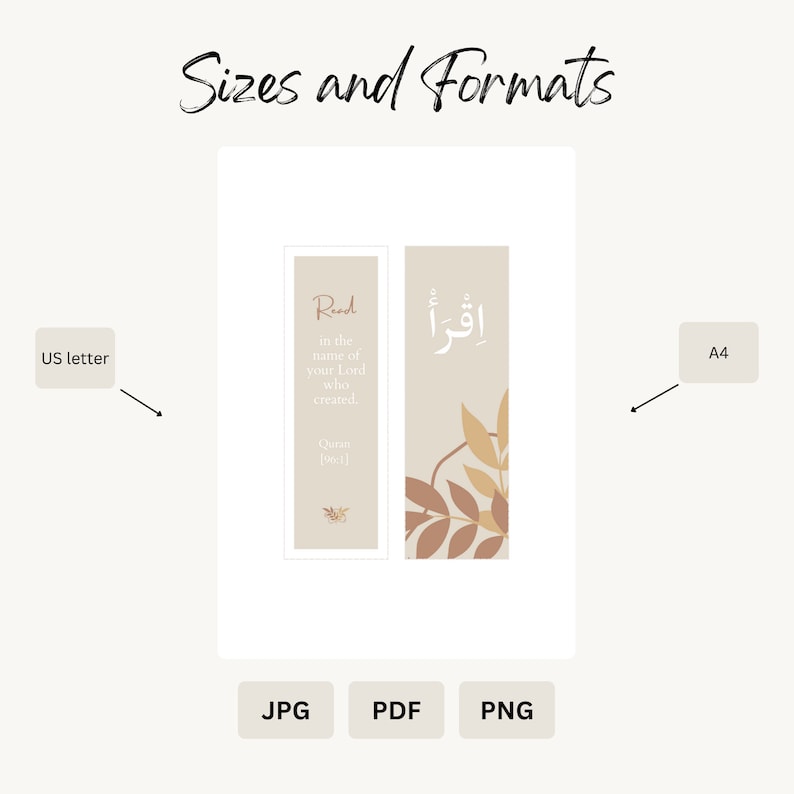 6 Islamic Bookmarks Set, Quranic Bookmark, Bookmark Ramadan, Bookmark ...