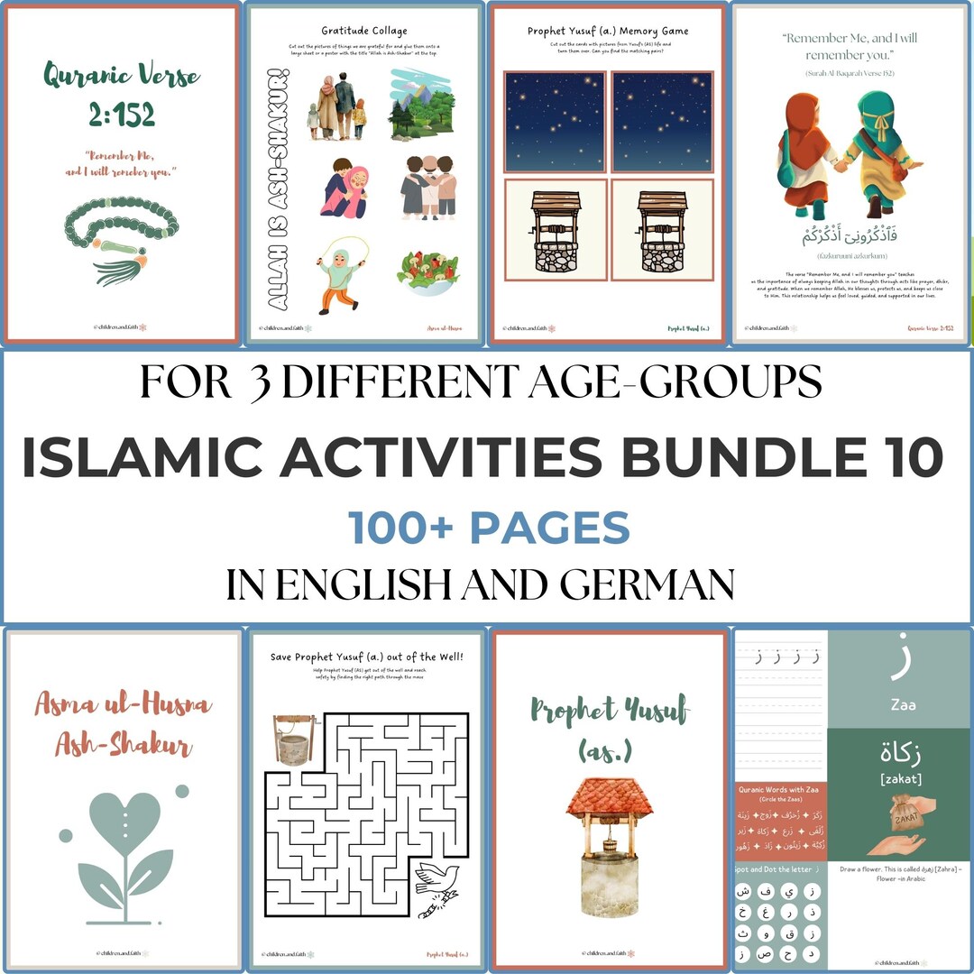 Ramadan Kids Activity Bundle, Good Deeds, Muslim Journal (PDF Pattern ...