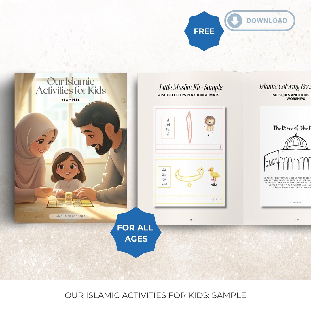 Free Sample Islamic Activities,islamic Coloring,99 Names of Allah,islam ...