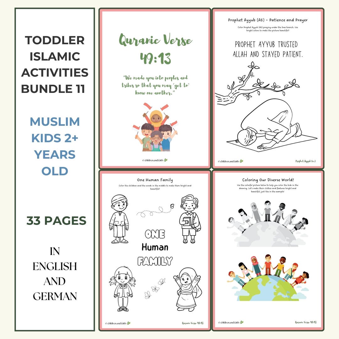 Printable Islamic Worksheets,kids Coloring,muslim Book for Kids,islamic ...