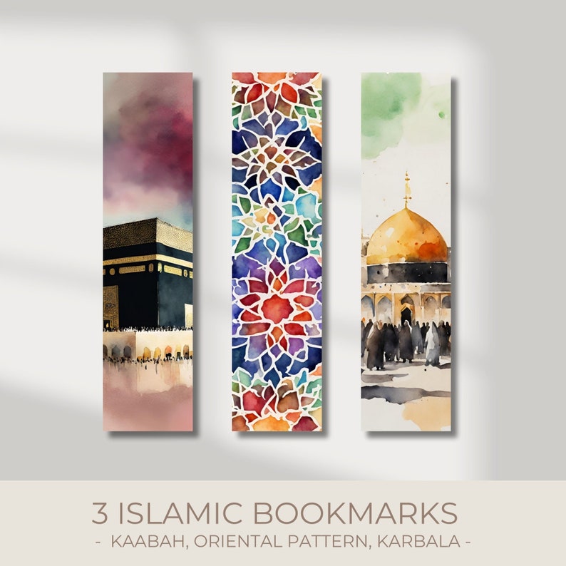 Islamic Bookmarks, Quran Bookmark, Ramadan Bookmark, Kaabah, Shia ...