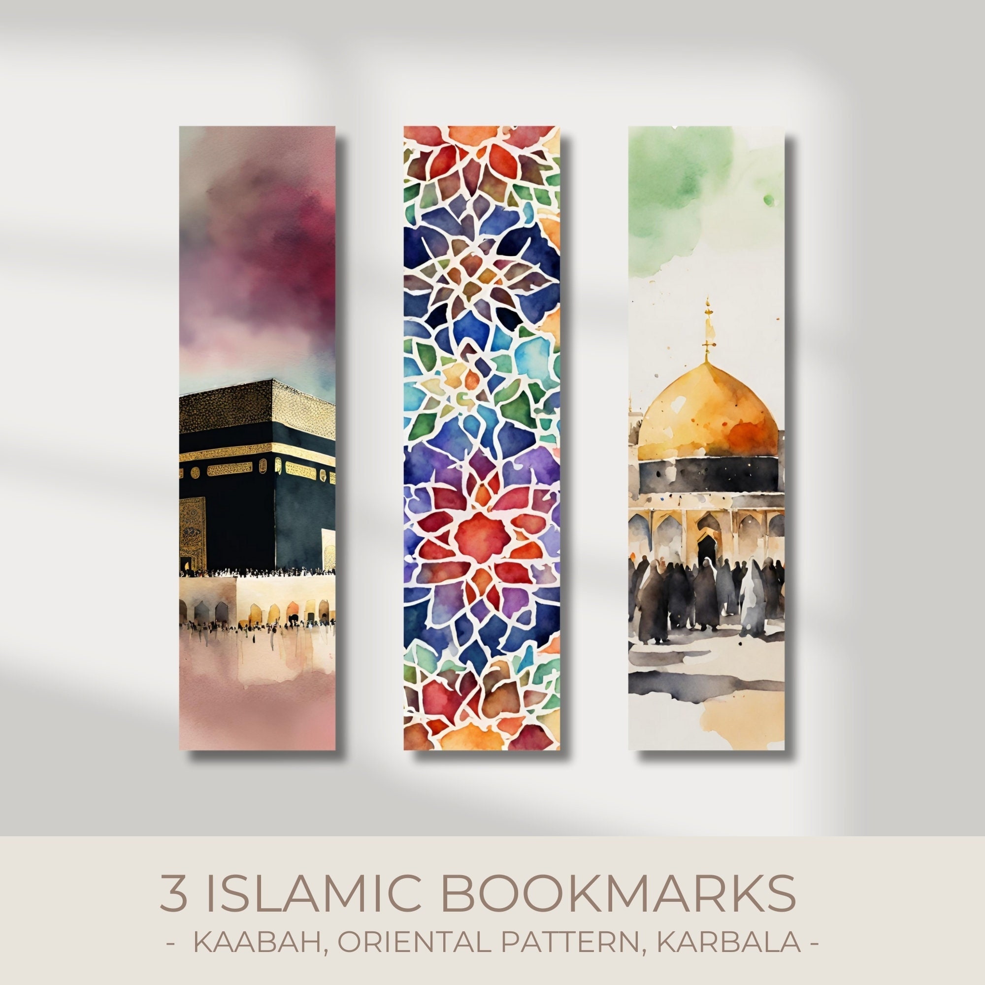 Islamic Bookmarks, Quran Bookmark, Ramadan Bookmark, Kaabah, Shia ...