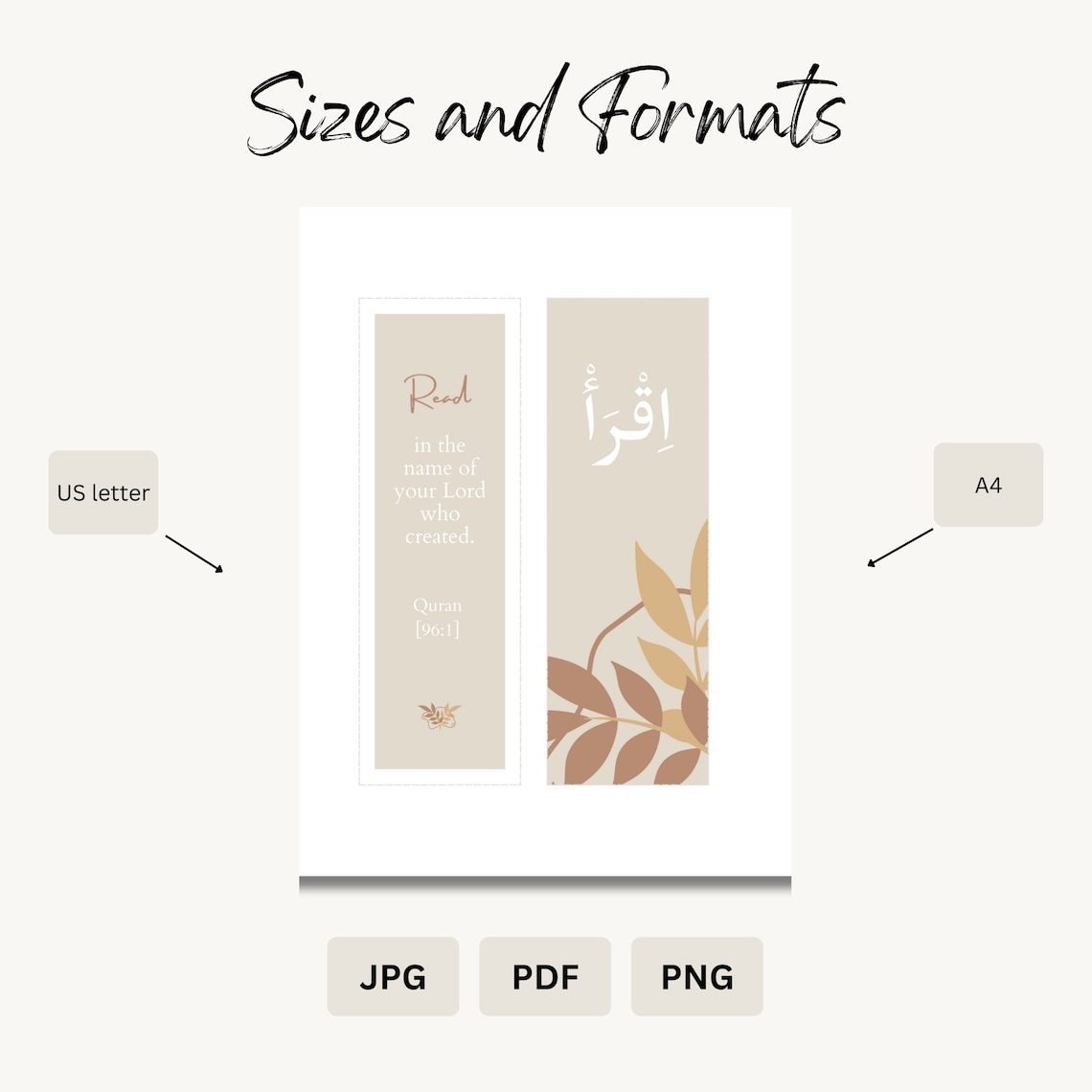 6 Islamic Bookmarks Set, Quranic Bookmark, Bookmark Ramadan, Bookmark ...