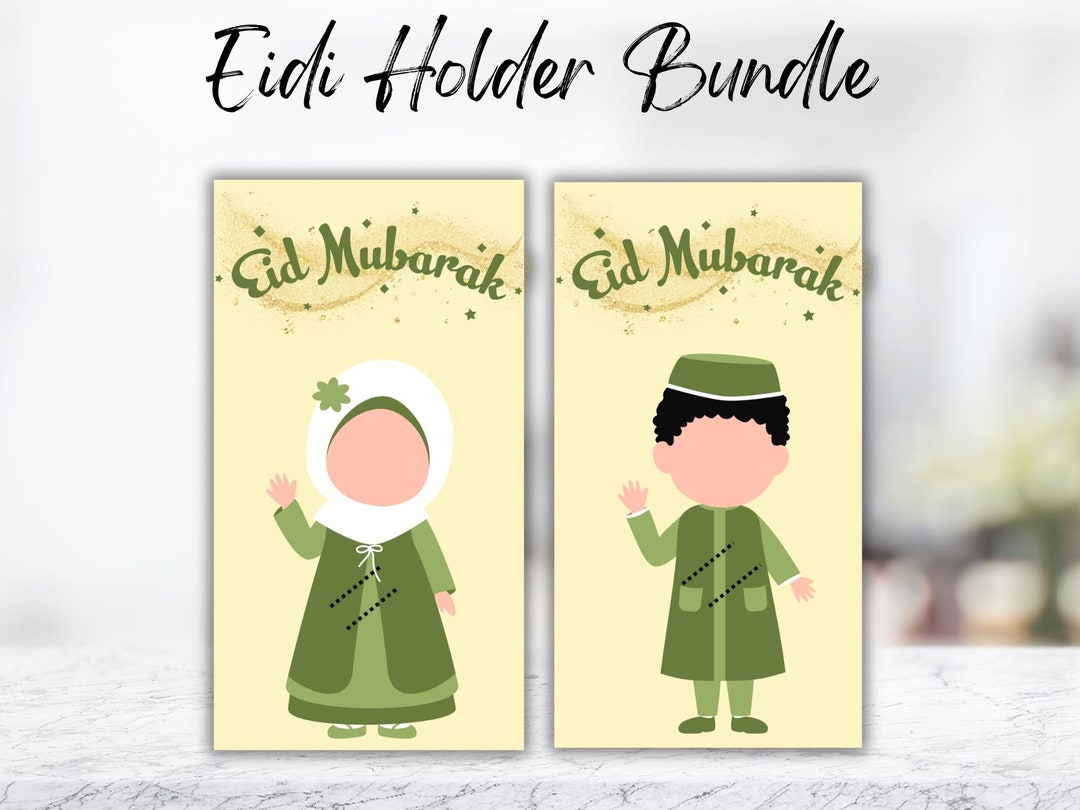 Eidi Geldhalter, Eid Al-adha, Eid Geldkartenbündel ...