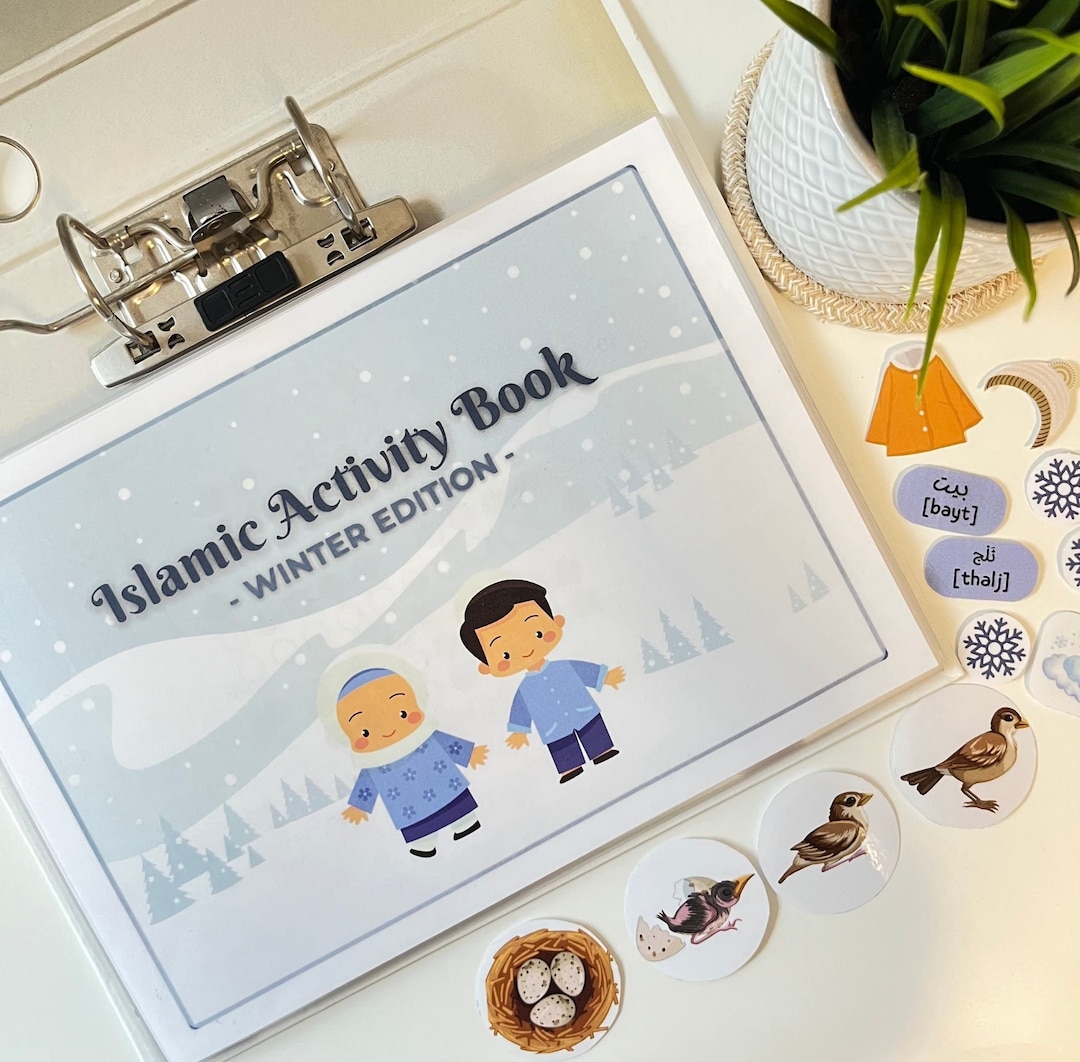Busy Book Islam Kids Islamic Activity Book Winter Islamic - Etsy