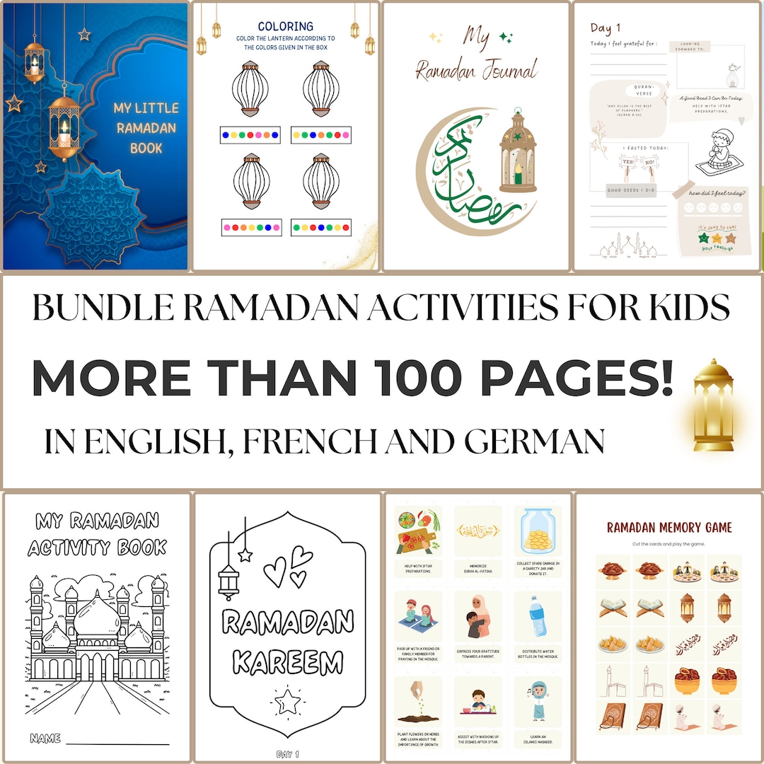 Bundle Ramadan Activities for Kids, Ramadan Good Deeds Cards, Ramadan ...