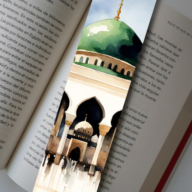 Islamic Bookmarks, Quranic Bookmark, Oriental Pattern Watercolor, Al ...