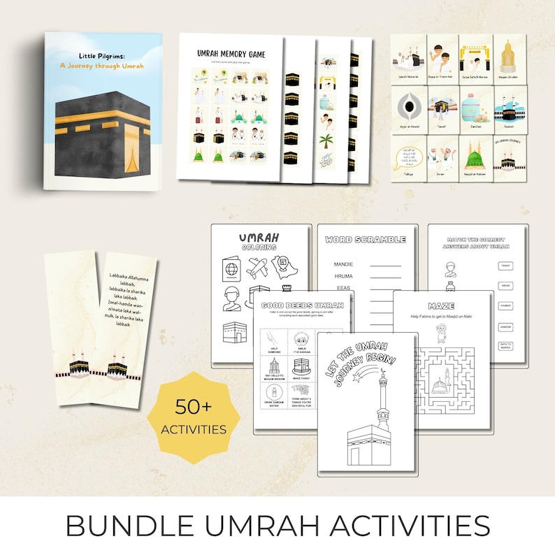 Umrah Activities, Bundle Umrah Activity Pack, Umrah Activity Book ...