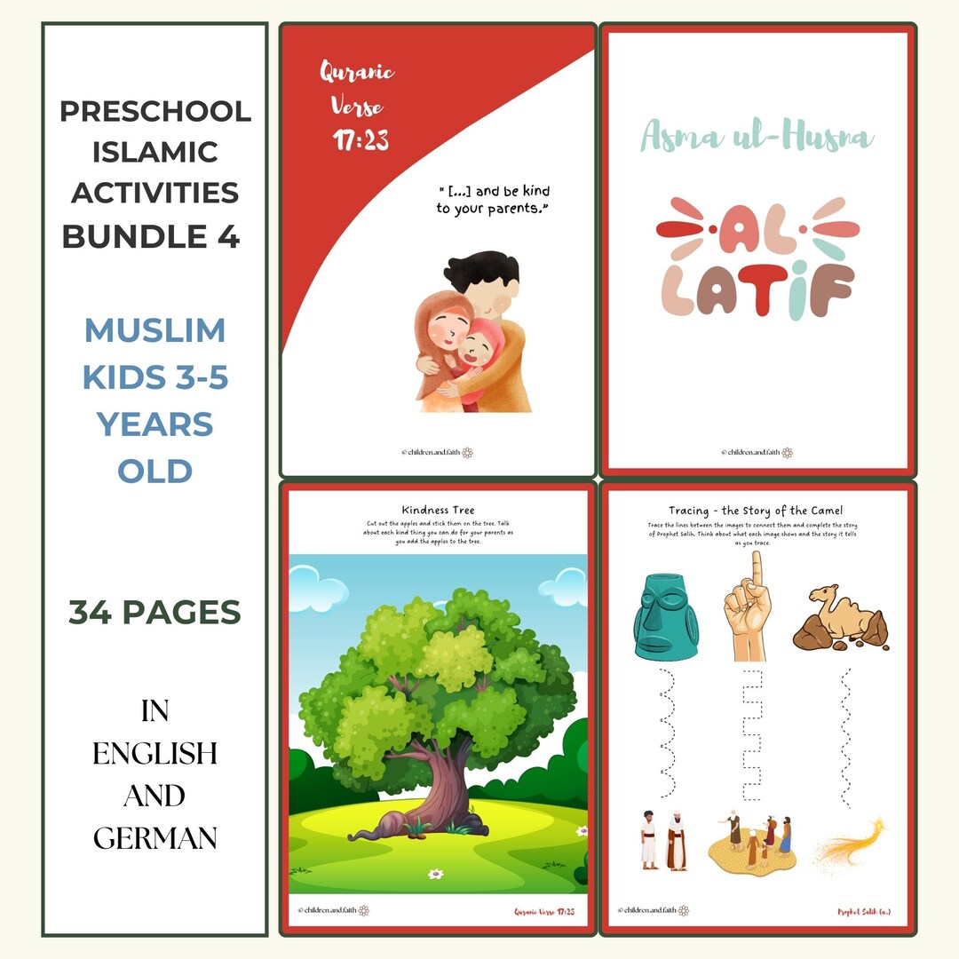 Interactive Islamic Learning Bundle for Kids,printable Activities ...