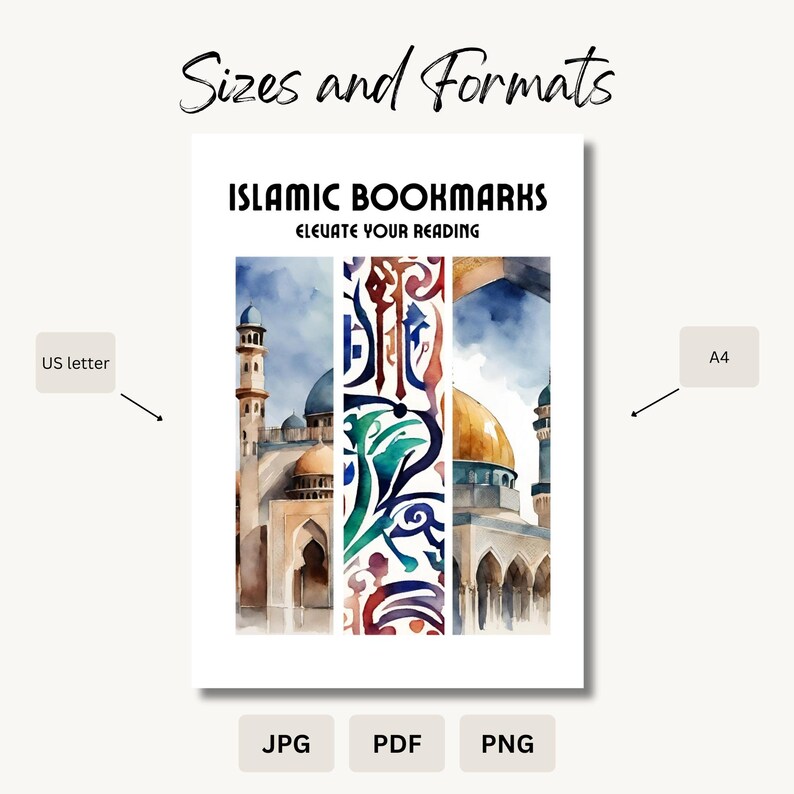Islamic Bookmarks, Quran Bookmark, Ramadan Bookmark, Dome of the Rock ...