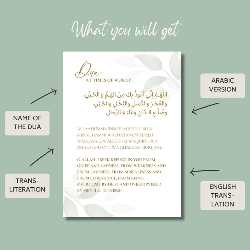 Dua Cards, Daily Dua Cards, Dhikr Cards, Dua Book, Dua Sets, Islamic ...