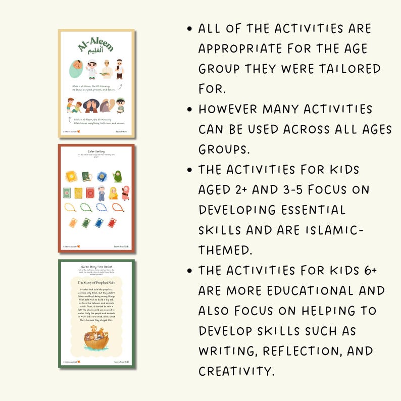 Islamic Activity Book, Quran, Prophet Stories (digital Download) - Etsy