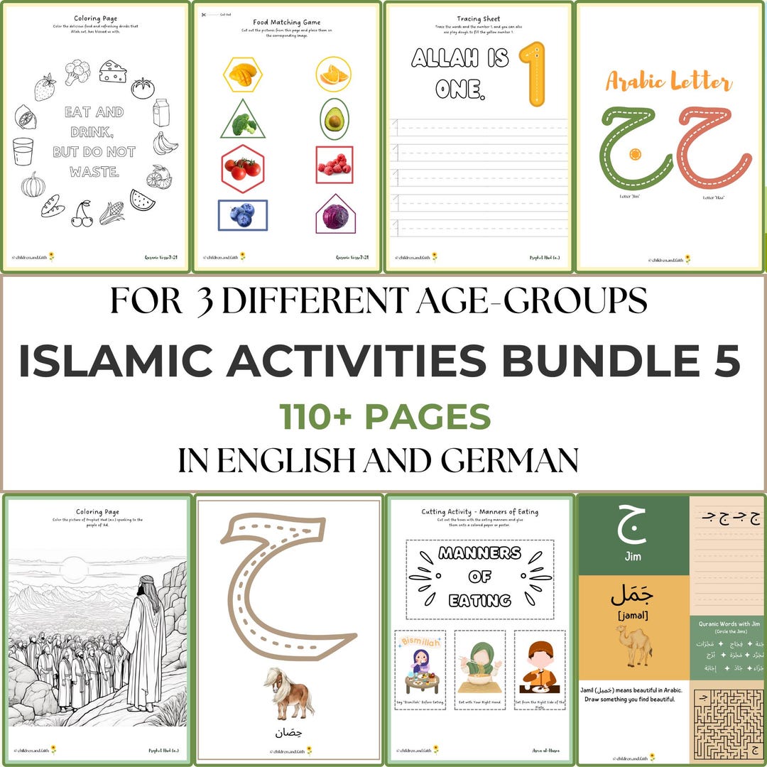 Islamic Activities,prophet Hud,islamic Activity Book, 25 Prophets of ...