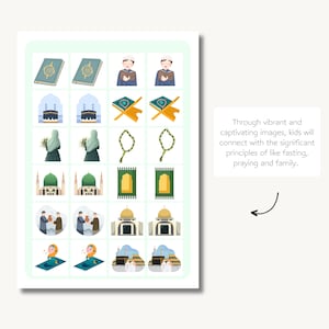 Islamic Activity Memory Game, Toddler Activity Islam, Islamic ...