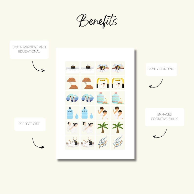 Umrah Islamic Memory Game, Umrah for Kids, Umrah Games, Umrah ...