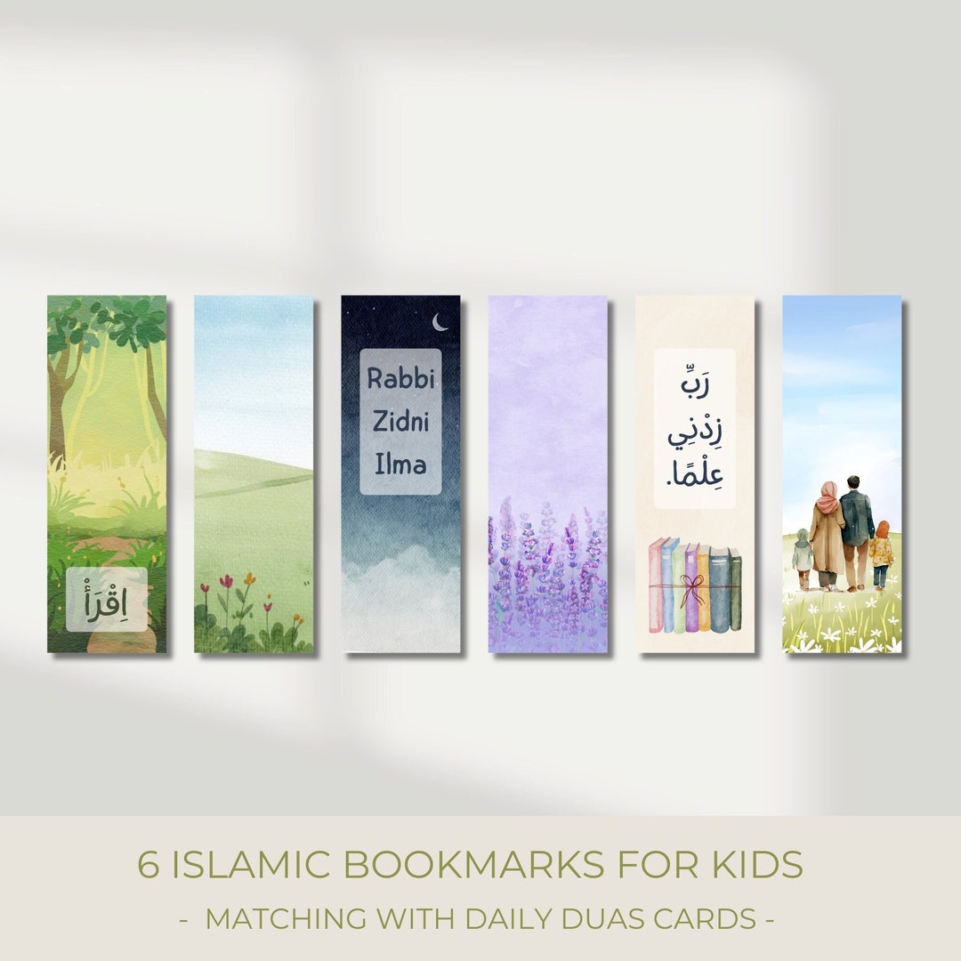 6 Islamic Bookmarks Kids, Quranic Bookmark, Bookmark Ramadan, Bookmark ...