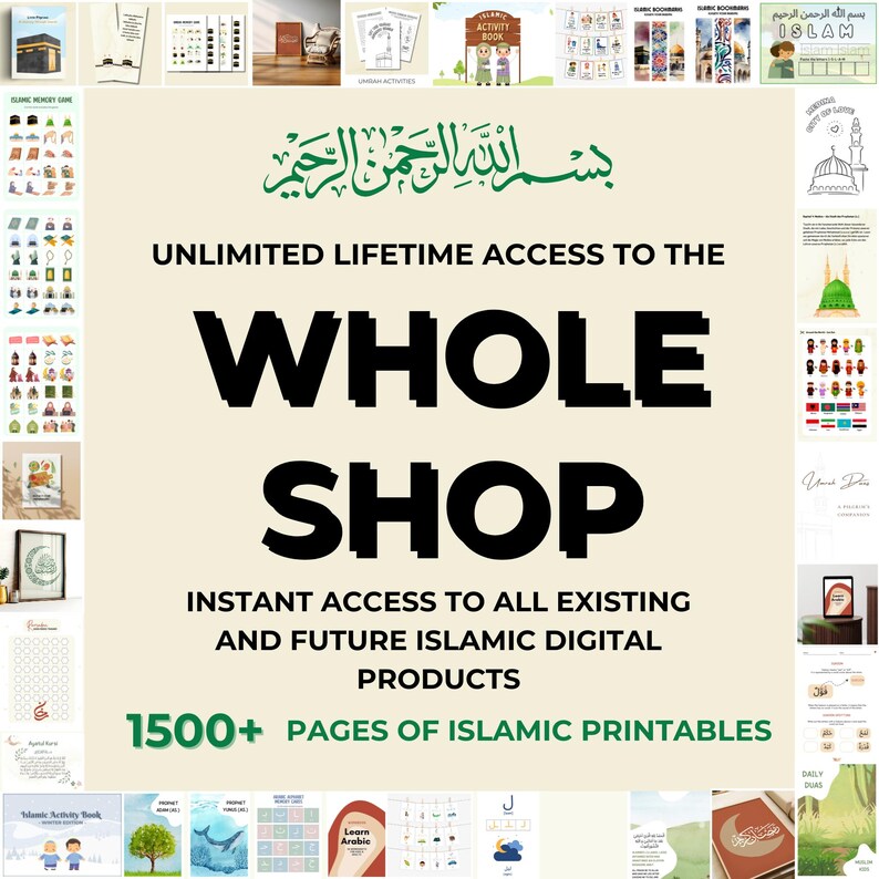Islamic Kids Activity Book, Muslim Learning, Eid Gift (digital Download ...