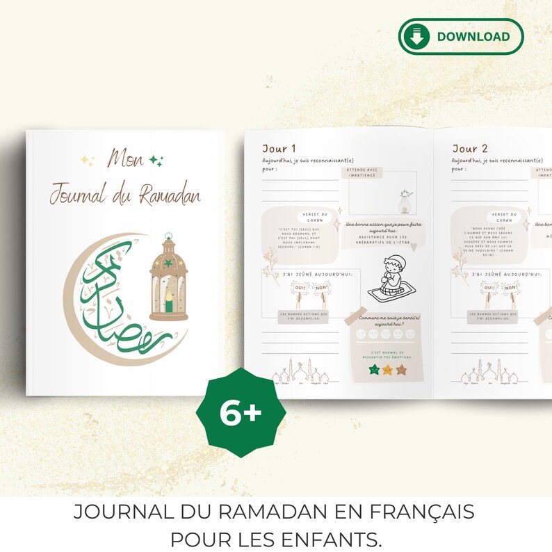 Français Ramadan Journal Kids, Français Islam Activity Book, Ramadan ...