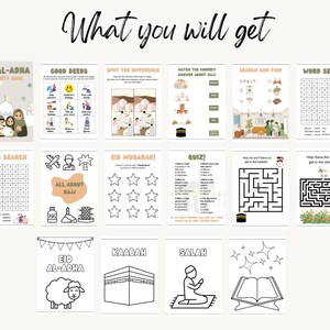 Eid Al Adha Activity Book for Children, Printable, Hajj Kids, Eid Al ...