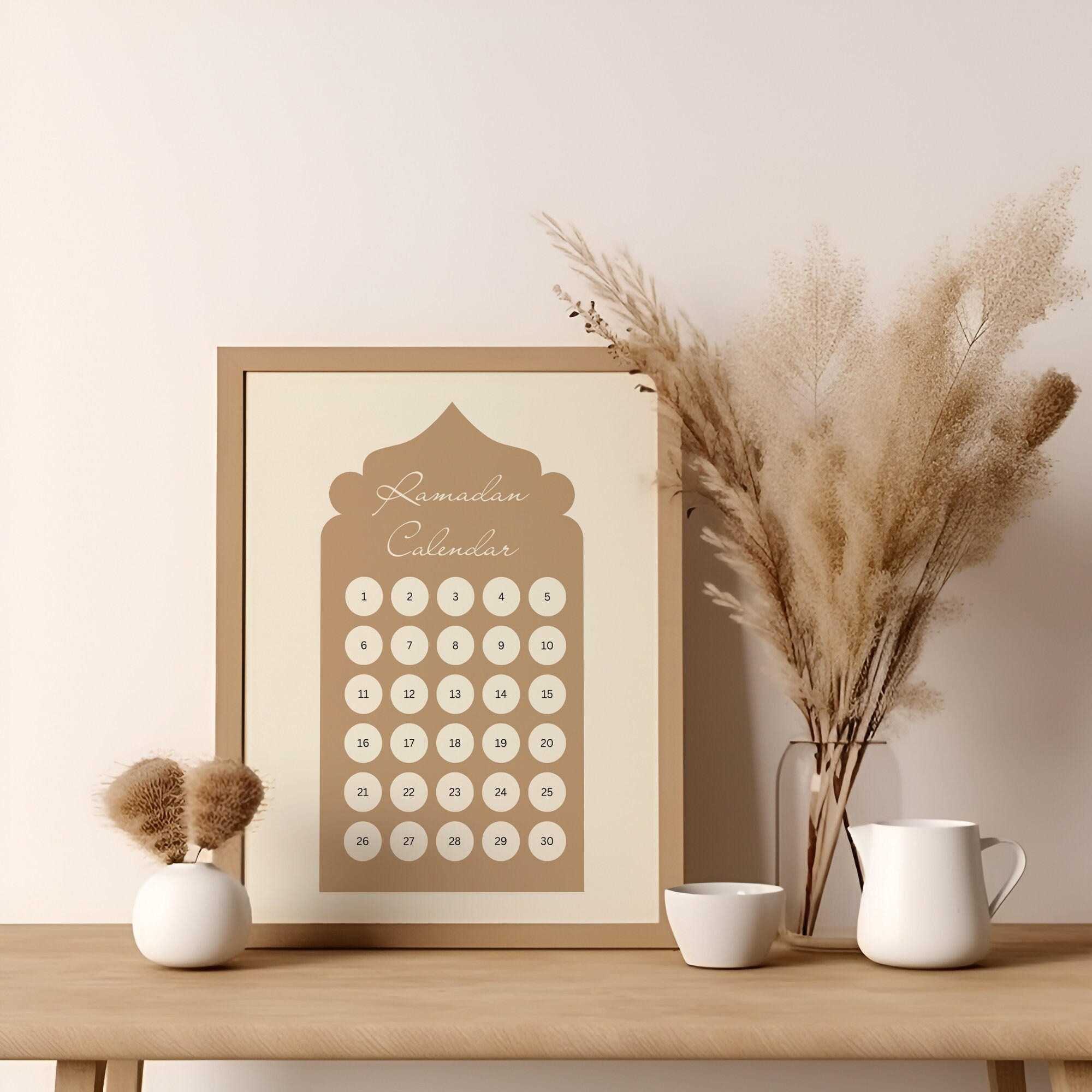 Ramadan Countdown Calendar, Countdown to Eid, Calendar Ramadan Print ...