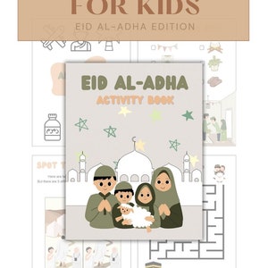 Eid Al Adha Activity Book for Children, Printable, Hajj Kids, Eid Al ...