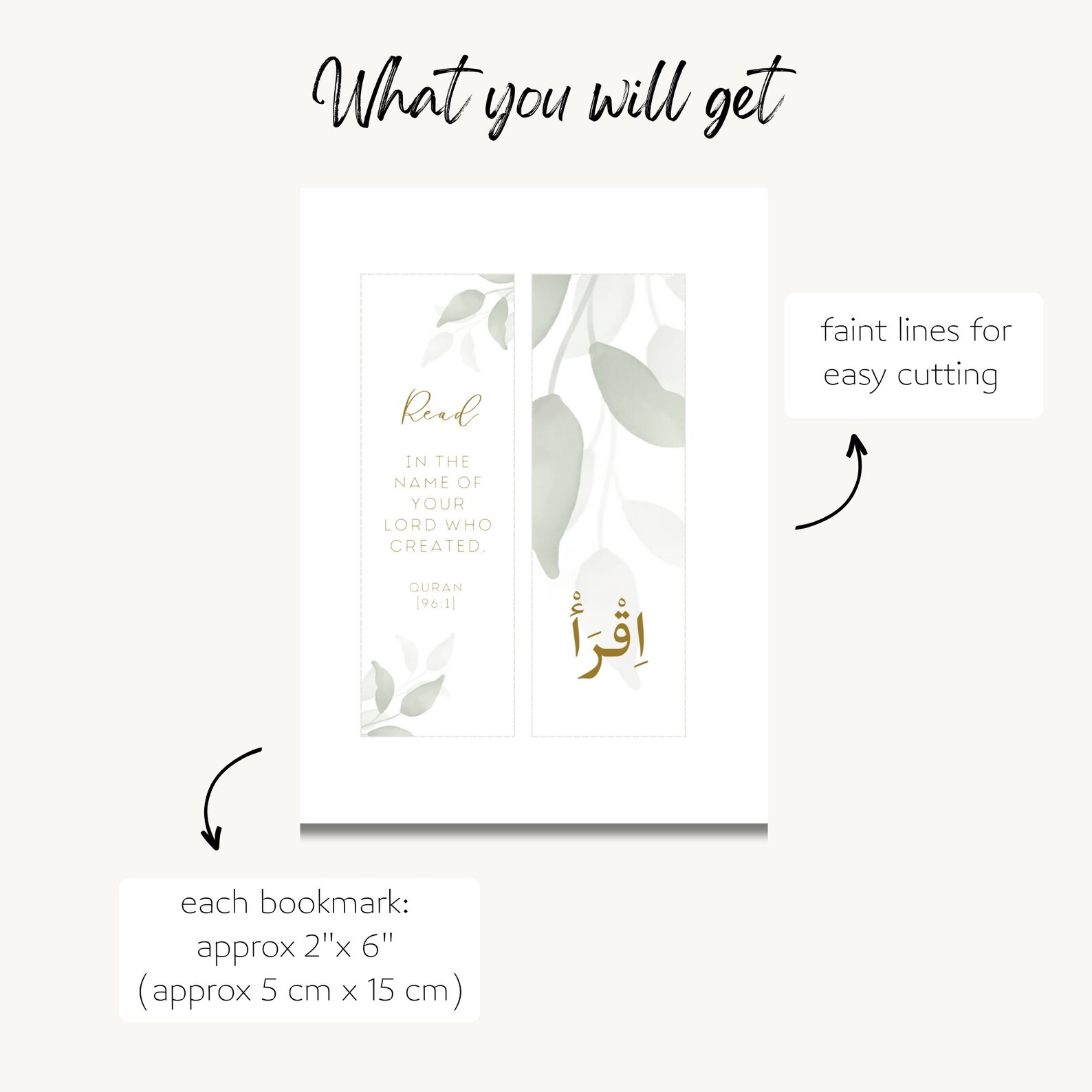 6 Islamic Bookmarks Set, Quranic Bookmark, Bookmark Ramadan, Bookmark ...