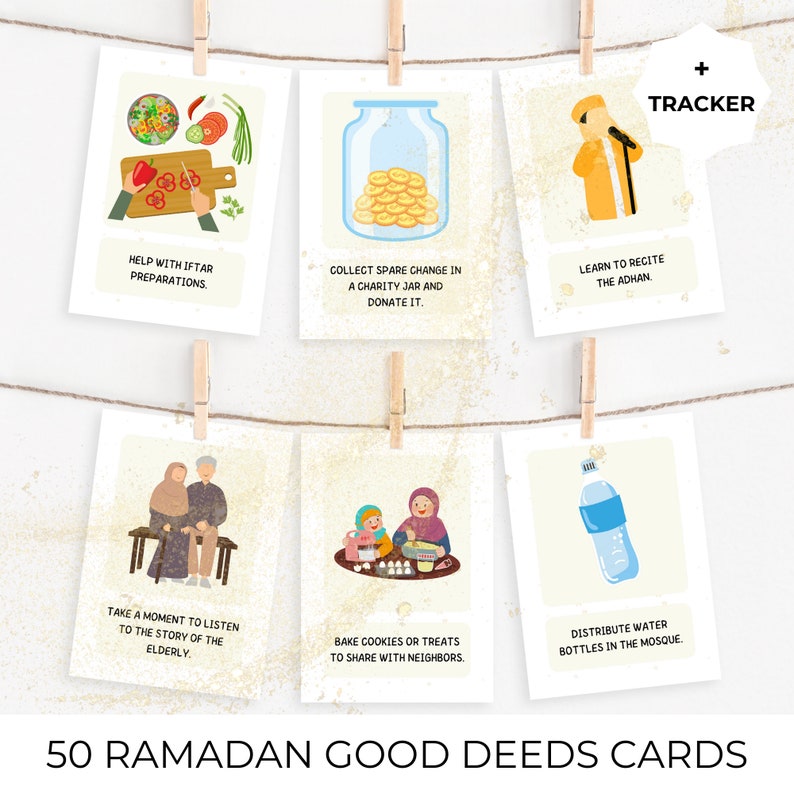 Bundle Ramadan Activities for Kids, Ramadan Good Deeds Cards, Ramadan ...