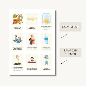 50 Ramadan Good Deeds Cards,ramadan Islamic Game,ramadan Kids ...