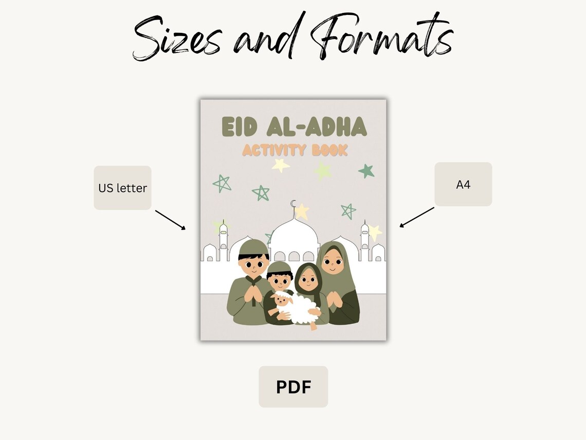 Eid Al Adha Activity Book for Children, Printable, Hajj Kids, Eid Al ...