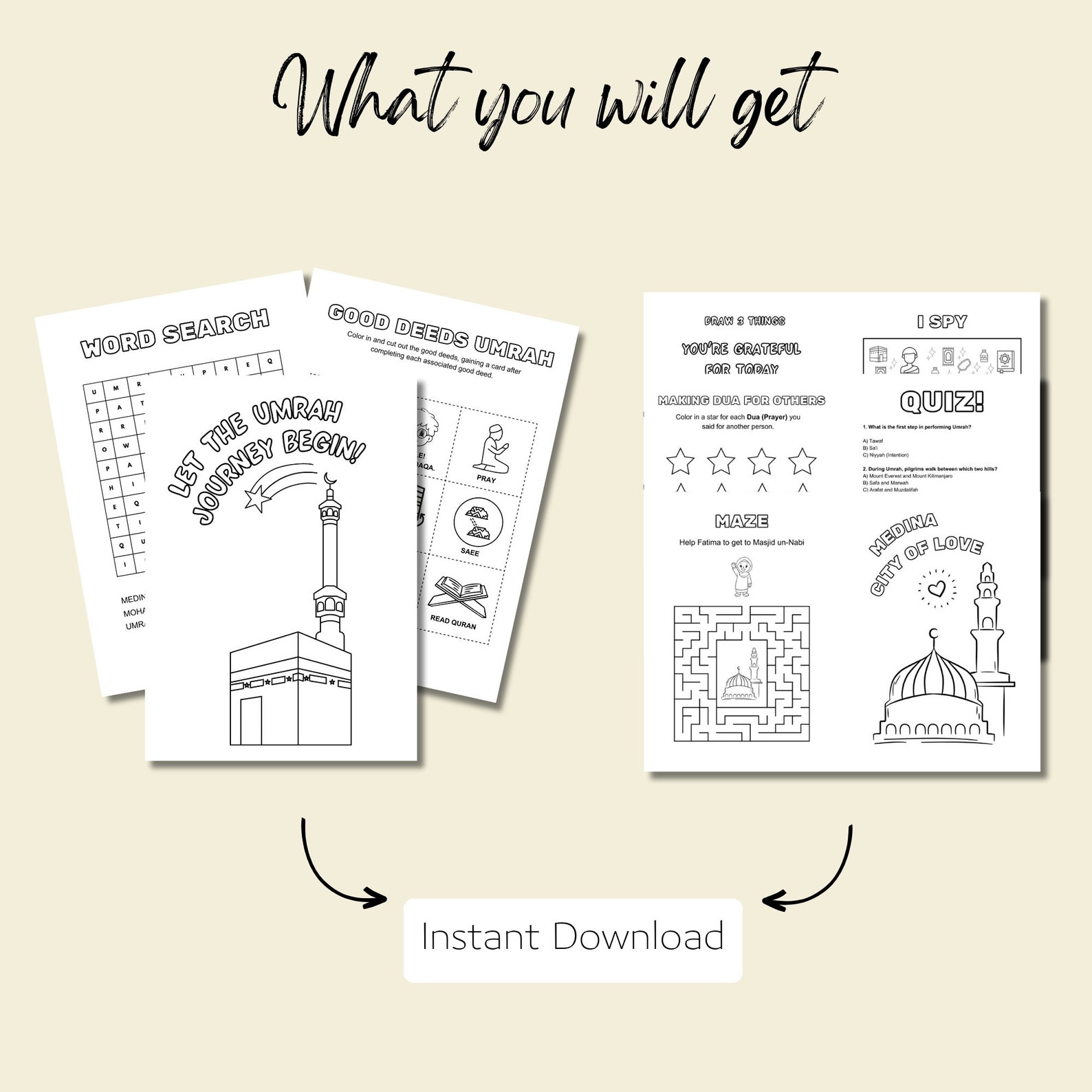 Umrah Activities, Umrah Kids, Umrah Games, Umrah for Kids, Umrah Kids ...