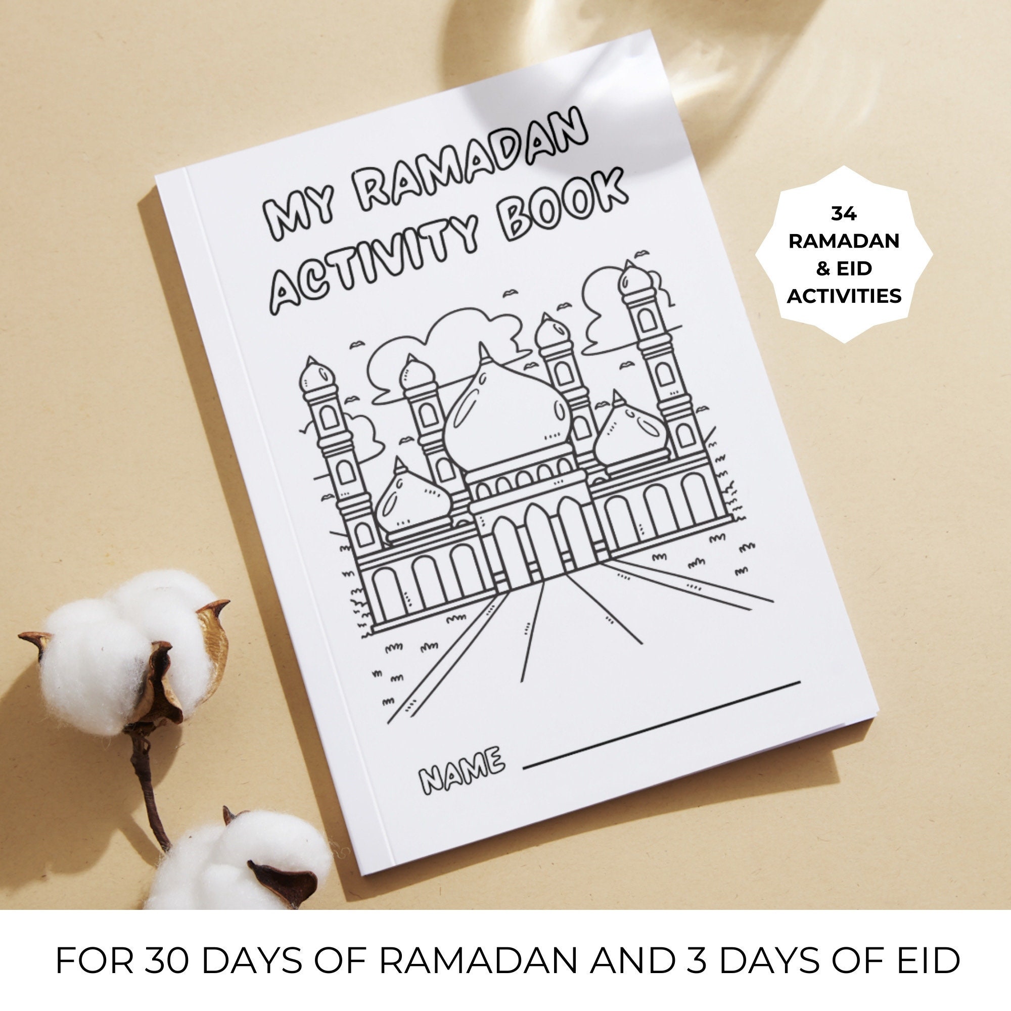 Ramadan Coloring Printable, Eid Activity Book, Ramadan Printable ...