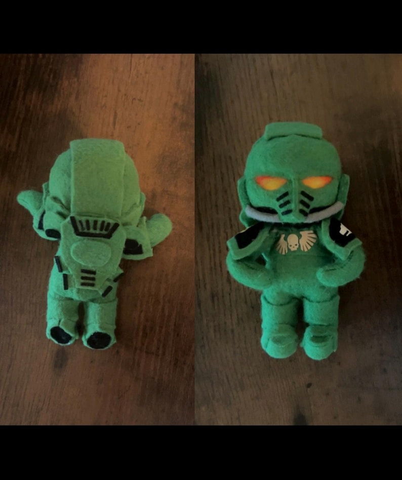 Warhammer Space Marine Plush, Monitor Gaming Accessory, Felt Plushie ...