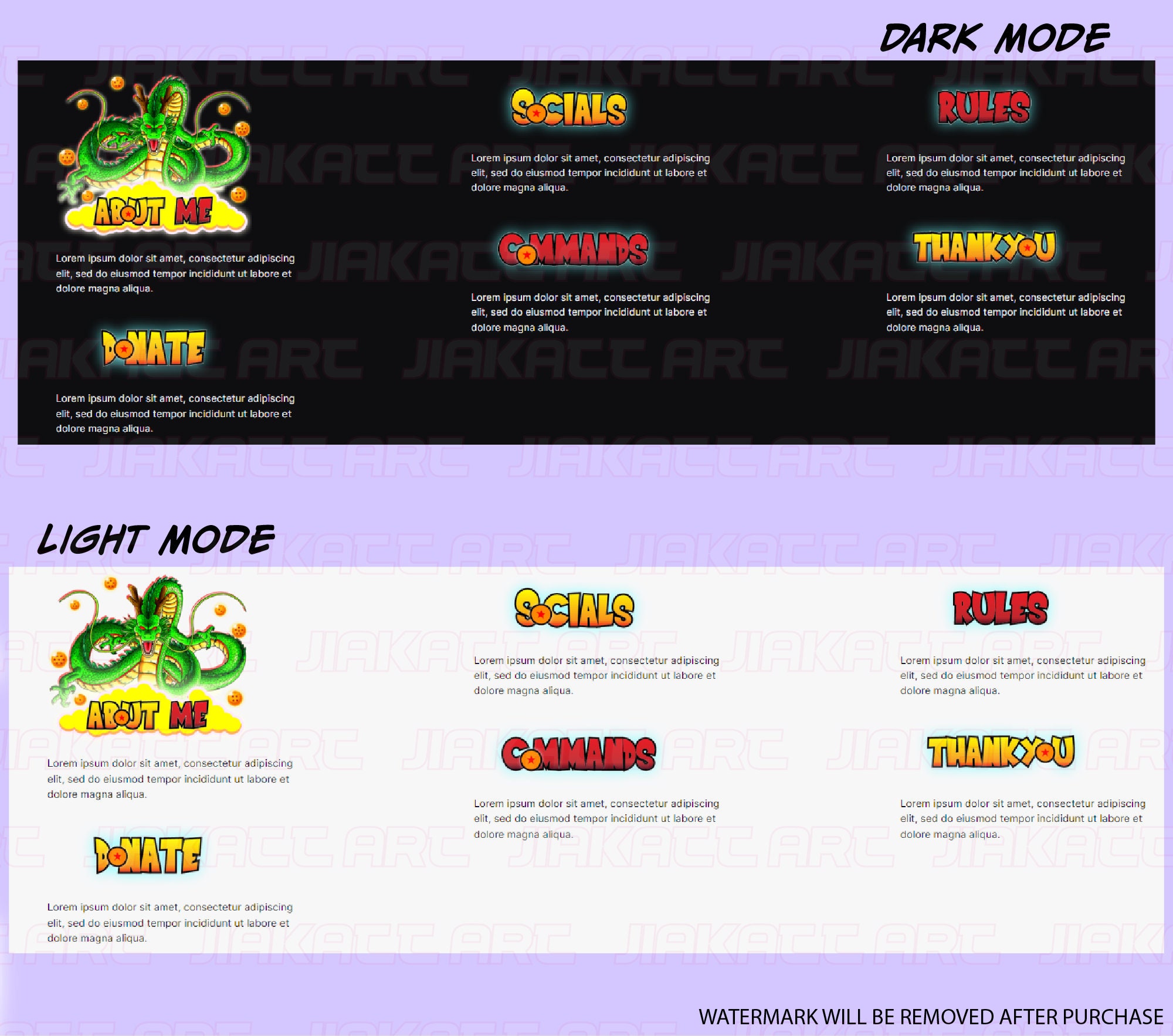 16x Twitch Anime Dragon Panels Pack - Etsy