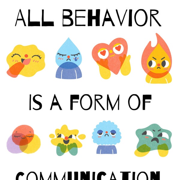 Svg File All Behavior is a Form of Communication - Etsy