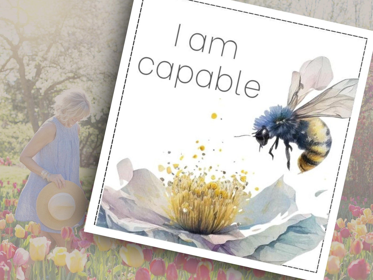 36 Honey Comb Bee Themed Confidence Affirmation Cards Self - Etsy