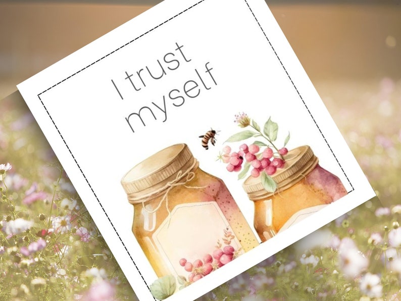36 Honey Comb Bee Themed Confidence Affirmation Cards Self - Etsy