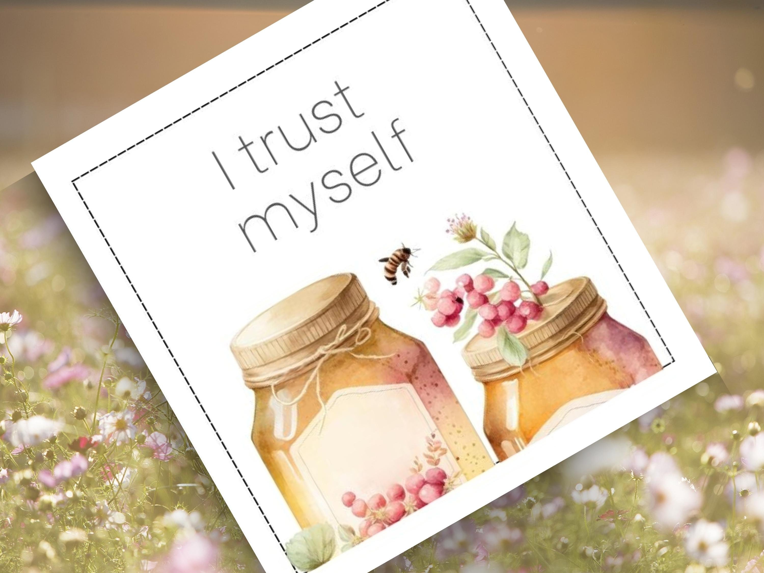36 Honey Comb Bee Themed Confidence Affirmation Cards, Self Care ...
