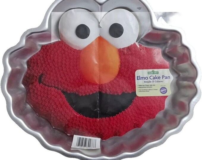 Vtg. 2002 Wilton Sesame Street Elmo 2-layer Cake Pan Original Packing ...