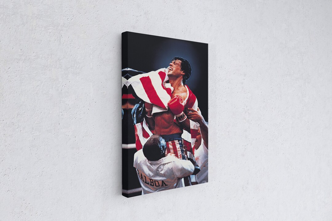 Rocky Balboa Poster Celebrating Boxing Canvas Wall Art 103 - Etsy