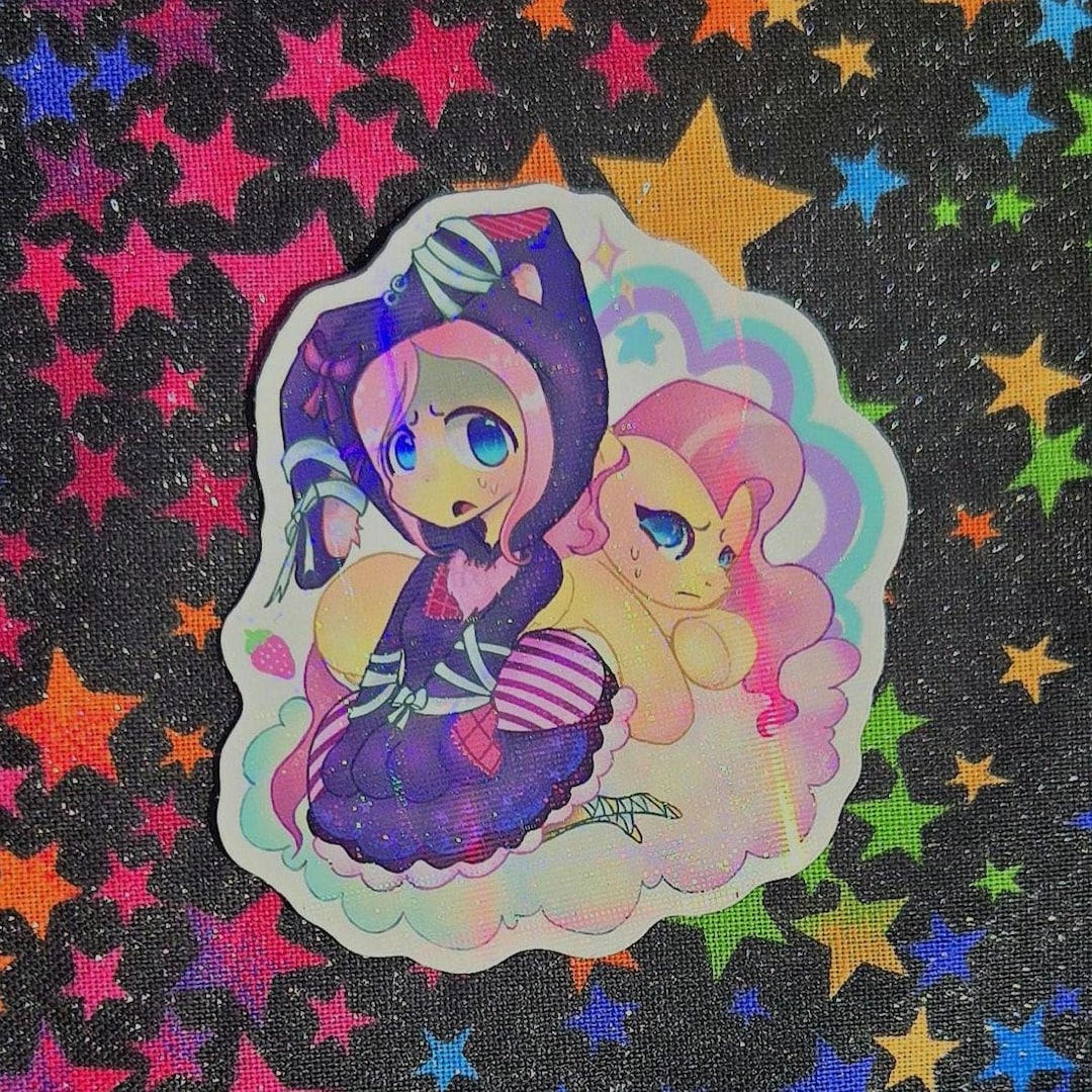 Emo Fluttershy Sticker - Etsy