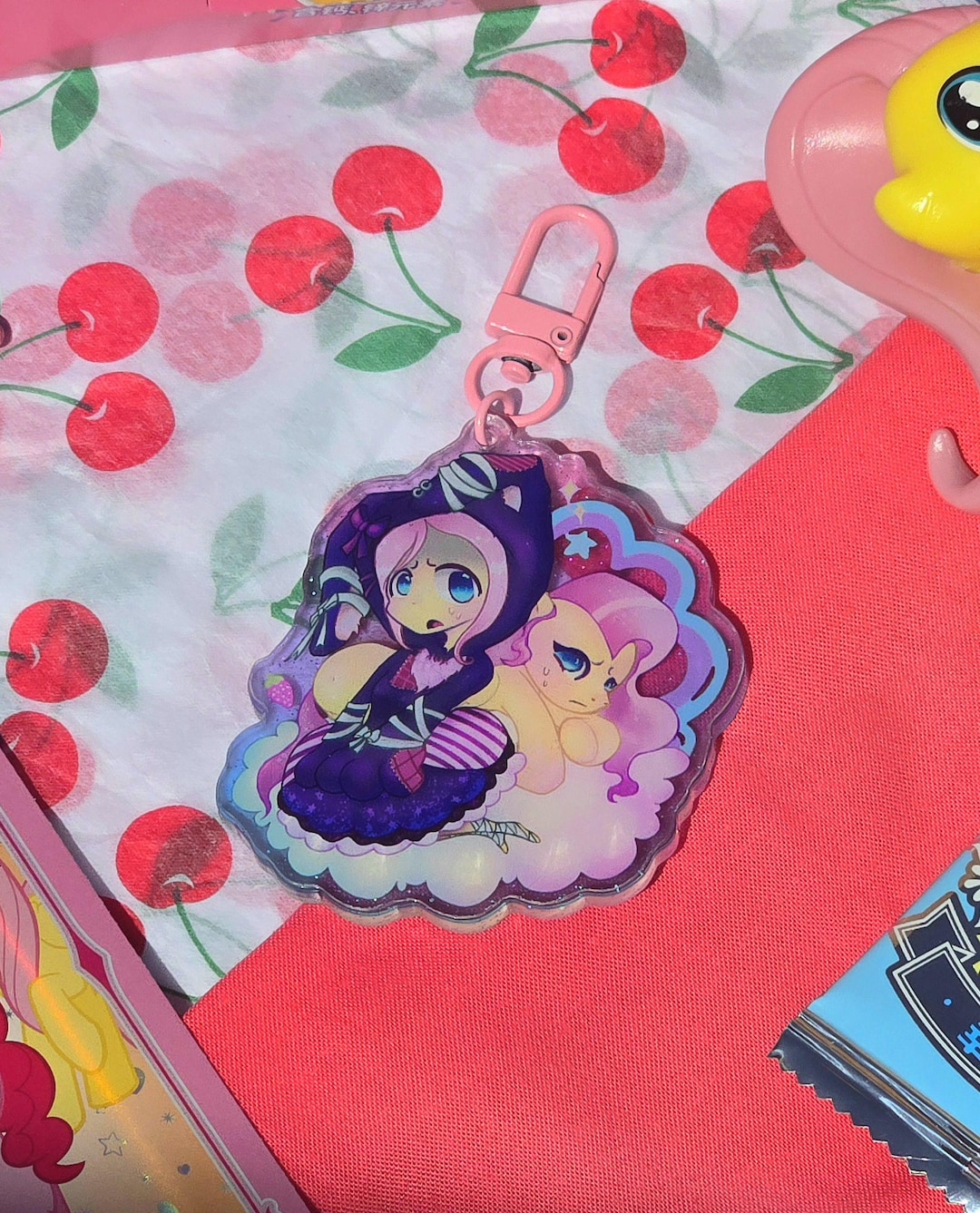 Emo Fluttershy Keychain - Etsy