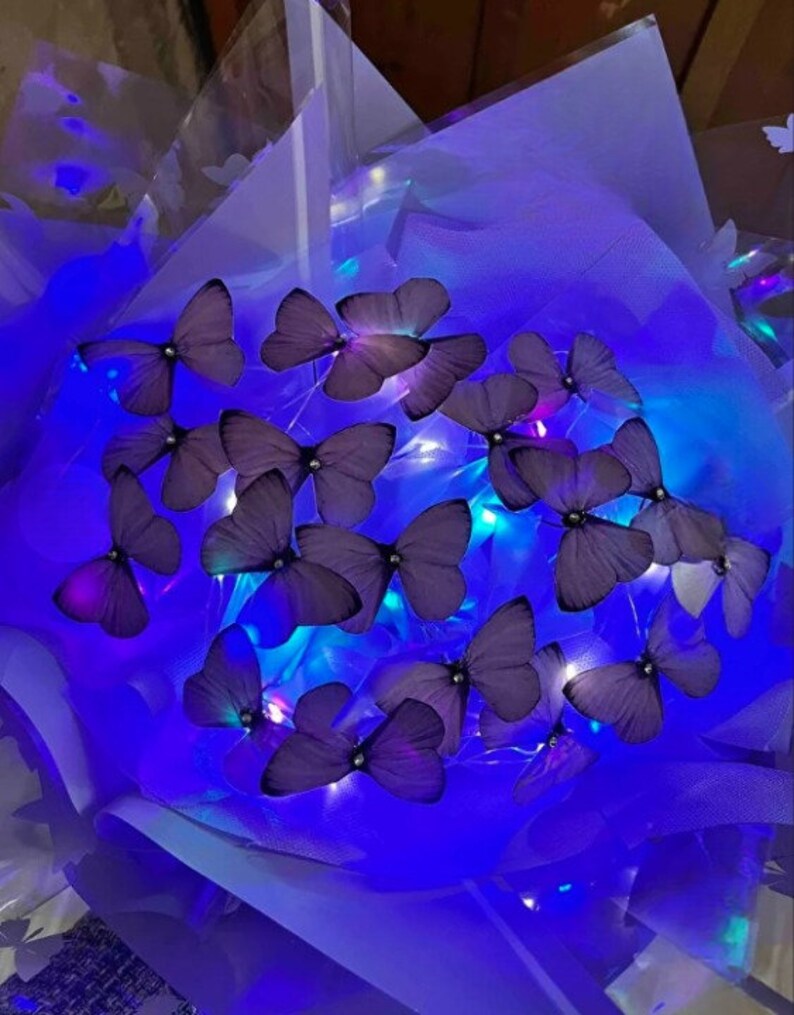 DIY Set Butterfly Bouquet Set, Bridal Butterfly Bouquet Flower ...