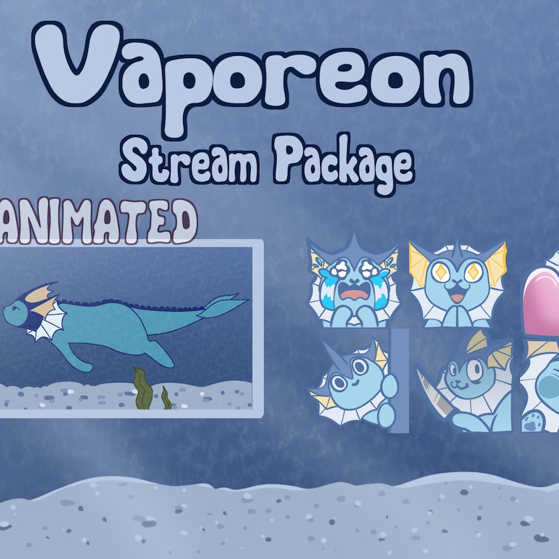 Vaporeon Stream - Etsy UK