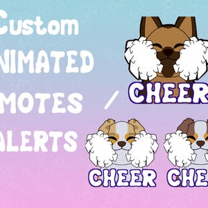 Animated CUSTOM Dog Cheer Gif for Streaming on Twitch, Youtube, Discord ...