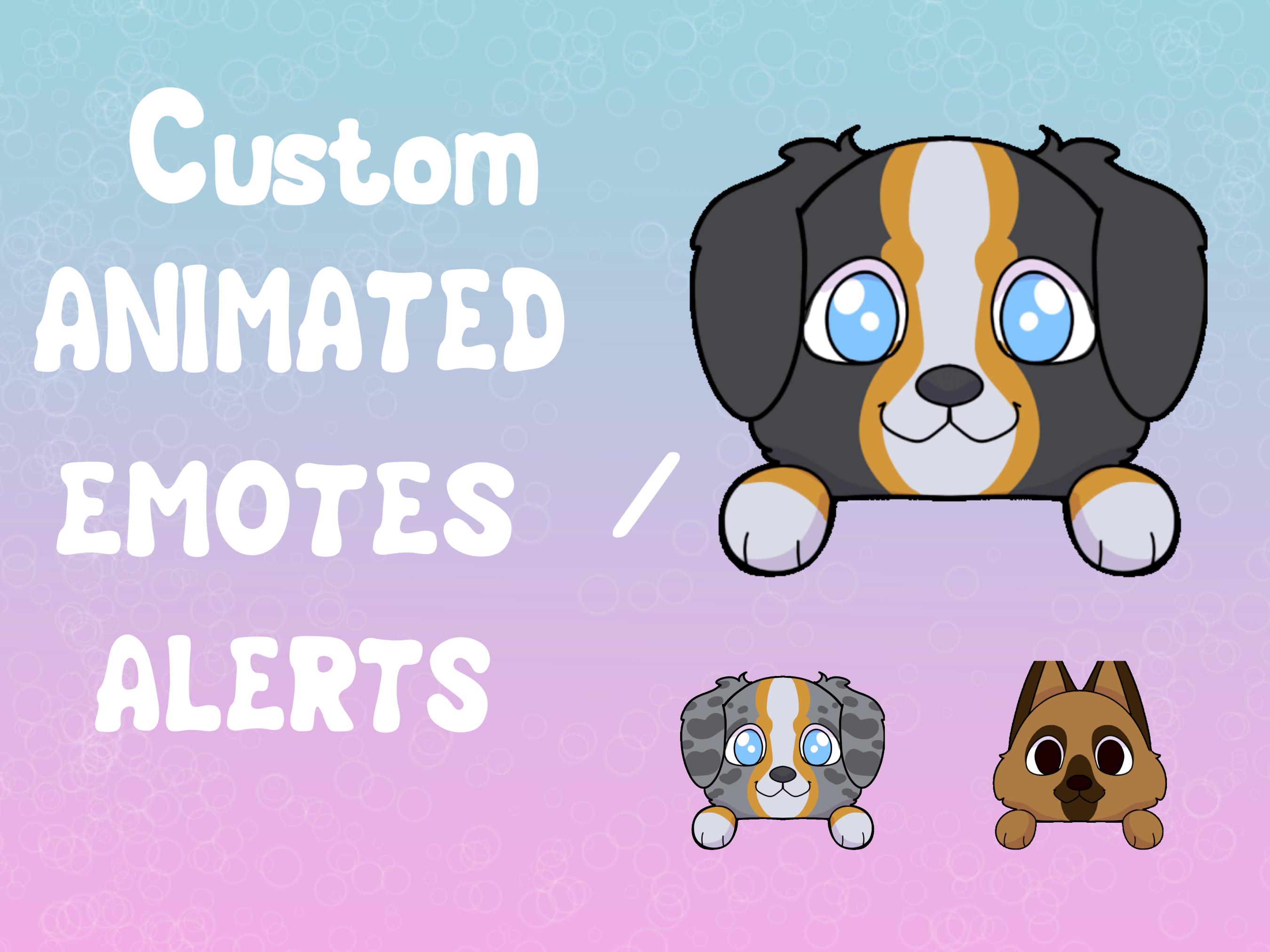 Animated CUSTOM Peekaboo Dog Emotes / Alerts for Streamers on Twitch ...