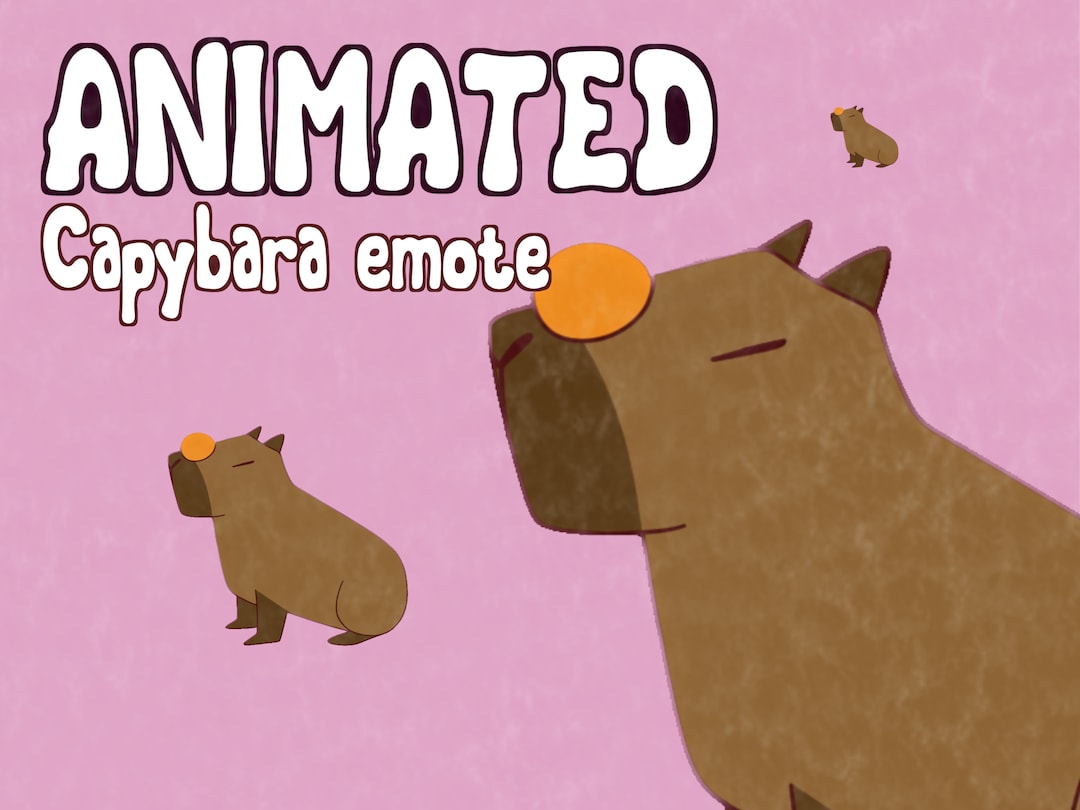 Animated Capybara Gif Emote - Etsy