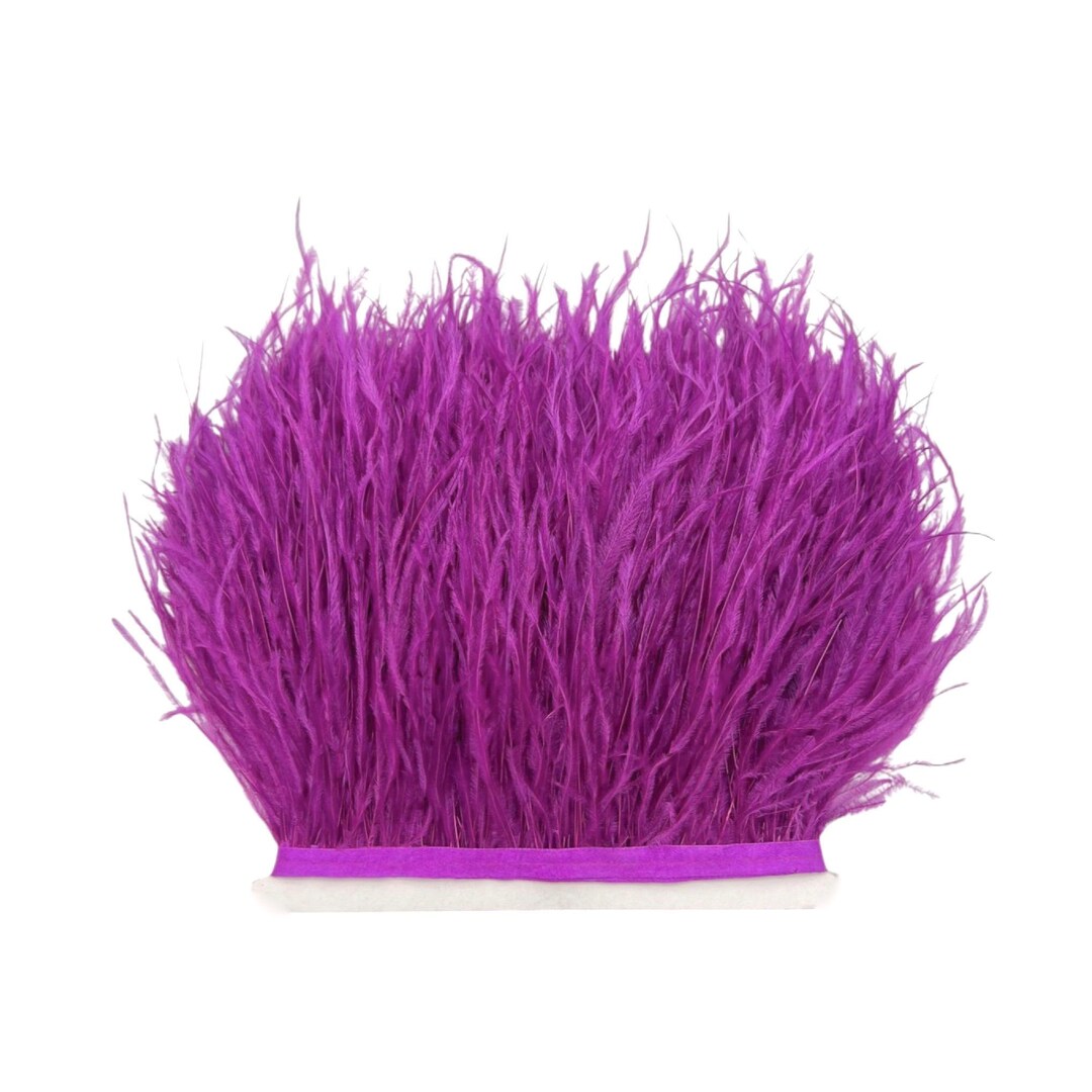 1 Yard - Magenta Ostrich Fringe Feather Trim | Craft Supply | Magenta ...